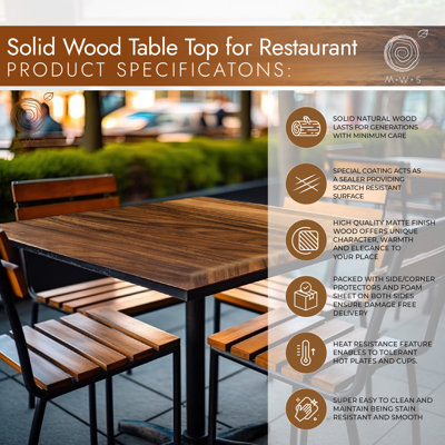 MWS Solid Wood Rectangular Table Top | Wayfair